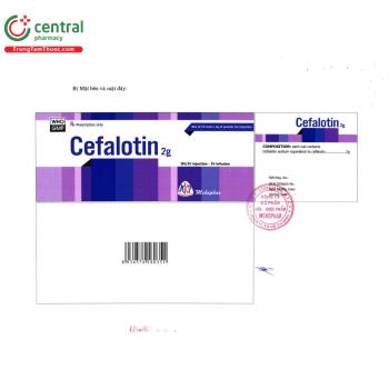 Thuốc Cefalotin 2g Mekophar điều trị các nhiễm khuẩn hiệu quả