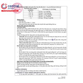 [CHÍNH HÃNG] Thuốc Cefamandol 1g - điều trị nhiễm khuẩn