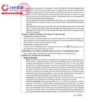 [CHÍNH HÃNG] Thuốc Cefamandol 1g - điều trị nhiễm khuẩn