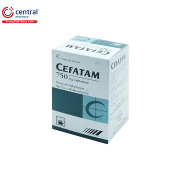 Thuốc Cefatam 750mg (Hộp 10 vỉ x 10 viên) - Thuốc điều trị nhiễm khuẩn ...