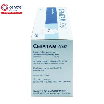Thuốc Cefatam kid - Điều trị tình trạng nhiễm khuẩn mức độ nhẹ và vừa