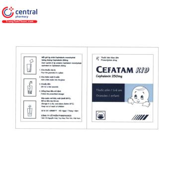 Thuốc Cefatam kid - Điều trị tình trạng nhiễm khuẩn mức độ nhẹ và vừa