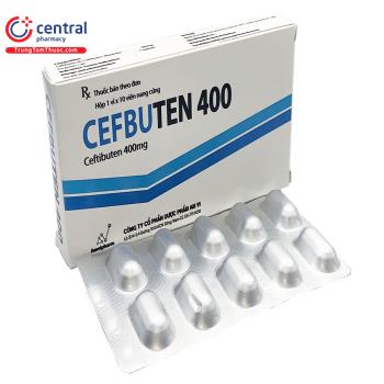 [CHÍNH HÃNG] Thuốc Cefbuten 400 chứa Ceftibuten điều trị nhiễm khuẩn