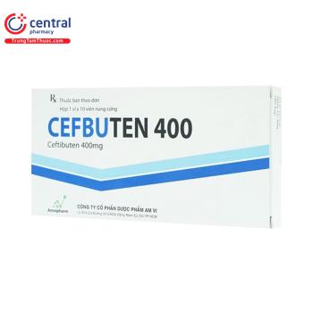 [CHÍNH HÃNG] Thuốc Cefbuten 400 chứa Ceftibuten điều trị nhiễm khuẩn