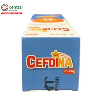 Thuốc Cefdina 250mg/5ml điều trị nhiễm khuẩn hô hấp và nhiễm khuẩn da