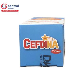 Thuốc Cefdina 250mg/5ml điều trị nhiễm khuẩn hô hấp và nhiễm khuẩn da