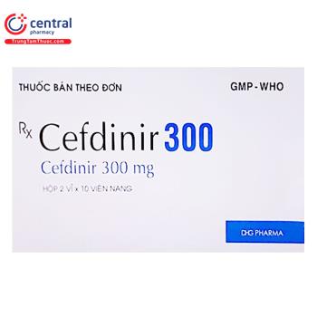 Thuốc Cefdinir 300 DHG - thuốc điều trị nhiễm khuẩn
