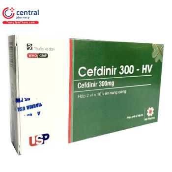[CHÍNH HÃNG] Thuốc kháng sinh Cefdinir 300-HV điều trị nhiễm khuẩn