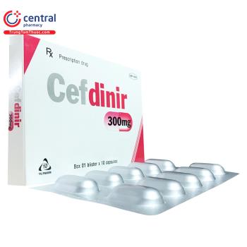 [CHÍNH HÃNG] Thuốc Cefdinir 300mg TV.Pharm điều trị nhiễm khuẩn