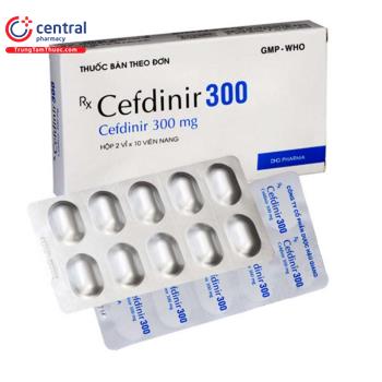Thuốc Cefdinir 300 DHG - thuốc điều trị nhiễm khuẩn