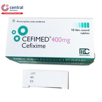 [CHÍNH HÃNG] Thuốc Cefimed 400mg điều trị nhiễm khuẩn hô hấp