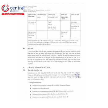 [CHÍNH HÃNG] Thuốc Cefobid 1g điều trị nhiễm khuẩn đường hô hấp