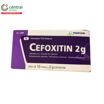 Thuốc Cefoxitin 2g Imexpharm - kháng sinh điều trị nhiễm khuẩn