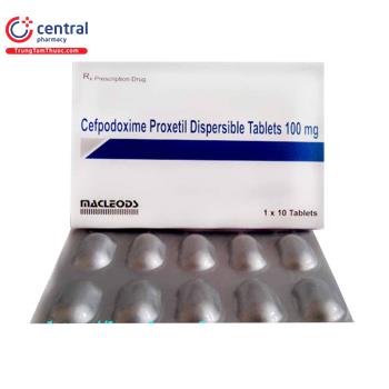 [CHÍNH HÃNG] Thuốc Cefpodoxim Proxetil Dispersible Tablets 100mg