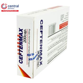 Thuốc Ceftenmax 200 cap điều trị nhiễm khuẩn đường hô hấp