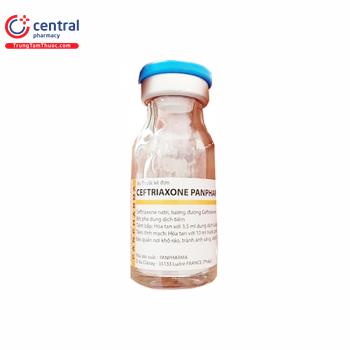 [CHÍNH HÃNG] Thuốc Ceftriaxone Panpharma 1g điều trị viêm màng não