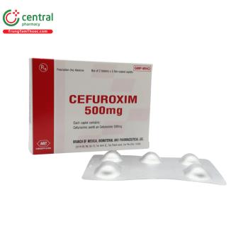 Thuốc Cefuroxim 500mg Mebiphar - Điều trị nhiễm khuẩn sản và phụ khoa