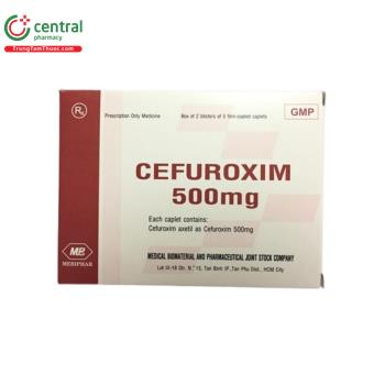 Thuốc Cefuroxim 500mg Mebiphar - Điều trị nhiễm khuẩn sản và phụ khoa