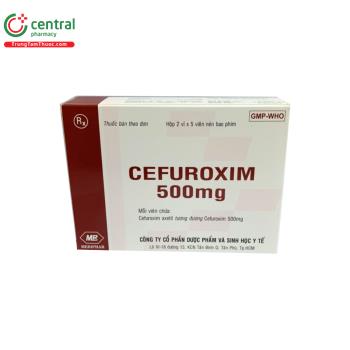 Thuốc Cefuroxim 500mg Mebiphar - Điều trị nhiễm khuẩn sản và phụ khoa
