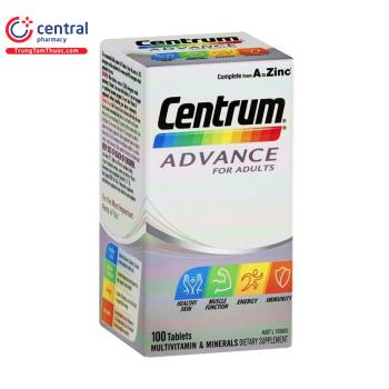 Thuốc Centrum Advance For Adults-Vitamin cho người dưới 50 tuổi