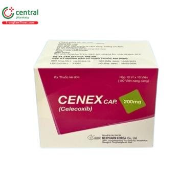 Thuốc Cenex Cap. 200mg điều trị thoái hóa khớp, viêm khớp dạng thấp