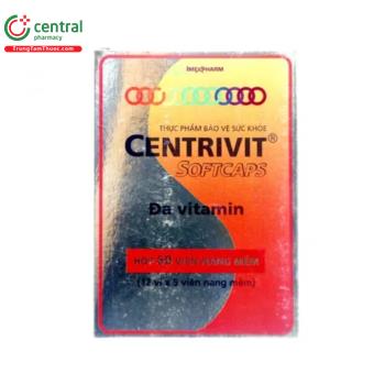 Viên nang mềm Centrivit Softcaps bổ sung vitamin cần thiết cho cơ thể
