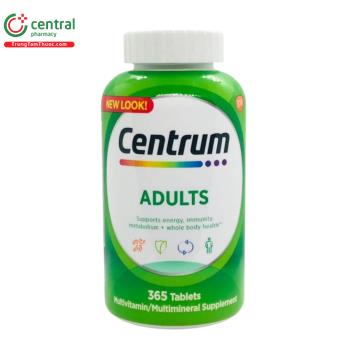 Thuốc Centrum Adults - Cung cấp đầy đủ vitamin, khoáng chất cần thiết