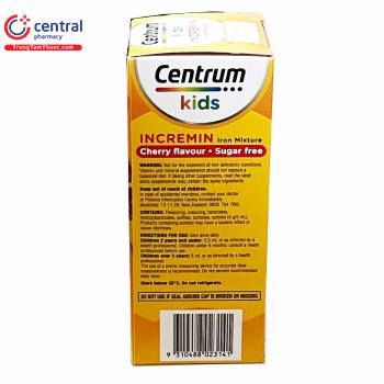 [CHÍNH HÃNG] Thuốc Centrum Kids Incremin Iron - Trẻ lớn khỏe mẹ vui