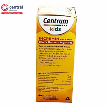 [CHÍNH HÃNG] Thuốc Centrum Kids Incremin Iron - Trẻ lớn khỏe mẹ vui