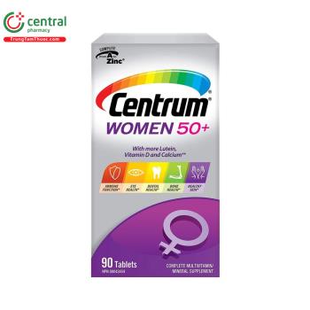 Centrum Women 50+ lọ 90 viên - cung cấp vitamin và khoáng chất