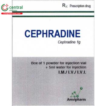 Thuốc Cephradine 1g Amvipharm - Điều trị nhiễm khuẩn da, mô mềm