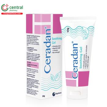 Ceradan Soothing Gel - tăng cường độ ẩm cho da, dưỡng da mịn màng
