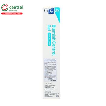CeraVe Blemish Control Gel 40ml - dưỡng da, giảm mụn, giảm thâm mụn