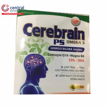 [CHÍNH HÃNG] Cerebrain PS Omega-3 (Hộp 100 viên) - Tăng tuần hoàn não