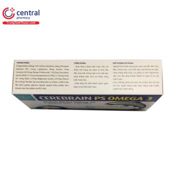 [CHÍNH HÃNG] Thuốc Cerebrain PS Omega 3 (hộp 30 viên)