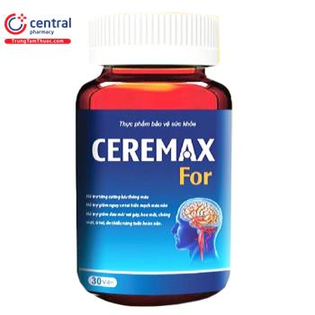 [CHÍNH HÃNG] Ceremax For bổ não, phòng ngừa tai biến mạch máu não