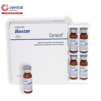 Thuốc Cernevit bổ sung vitamin hằng ngày bằng đường tĩnh mạch