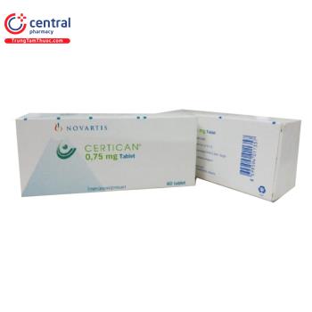 Thuốc Certican 0.75mg - Thuốc ức chế hệ miễn dịch