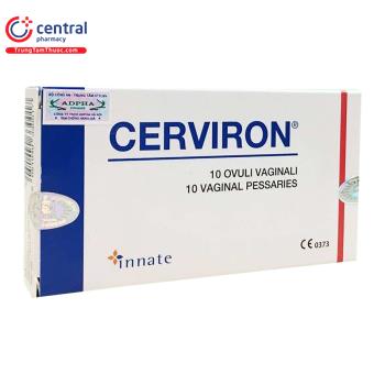 [CHÍNH HÃNG] Viên đặt Cerviron hỗ trợ điều trị viêm nhiễm âm đạo