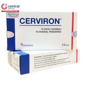 [CHÍNH HÃNG] Viên đặt Cerviron hỗ trợ điều trị viêm nhiễm âm đạo
