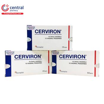 [CHÍNH HÃNG] Viên đặt Cerviron hỗ trợ điều trị viêm nhiễm âm đạo