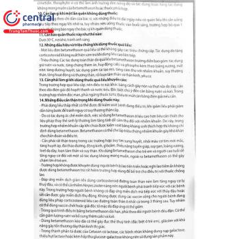 [CHÍNH HÃNG] Thuốc Cetasone 0.5mg - giảm đau, kháng viêm