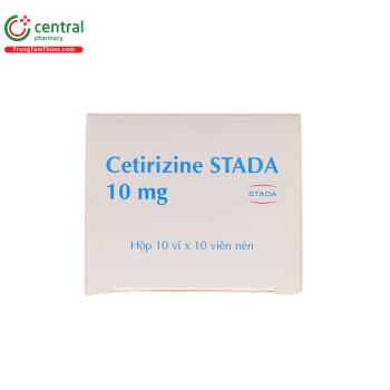 Thuốc Cetirizine STADA 10mg điều trị viêm mũi dị ứng, mày đay vô căn
