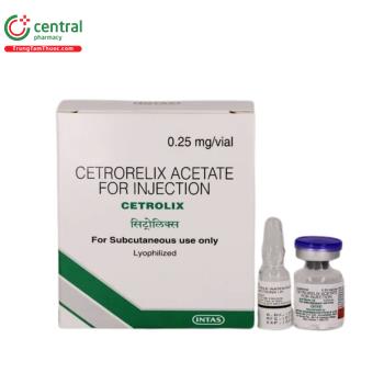 Thuốc Cetrolix 0.25mg (Cetrorelix) ngăn ngừa sự rụng trứng sớm