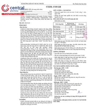 [CHÍNH HÃNG] Thuốc Cezil Cough - Điều trị dị ứng, giảm ho, long đờm