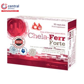 [CHÍNH HÃNG] Thuốc Chela-Ferr Forte giúp bổ sung sắt và các vitamin