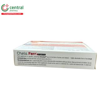 Viên sắt Chela Ferr Forte giúp bổ sung sắt và các vitamin cần thiết