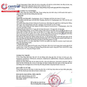 Thuốc Chemacin: chỉ định, công dụng, lưu ý khi sử dụng