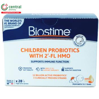Thuốc Biostime Children Probiotics With 2’-FL HMO Giúp tiêu hóa khỏe
