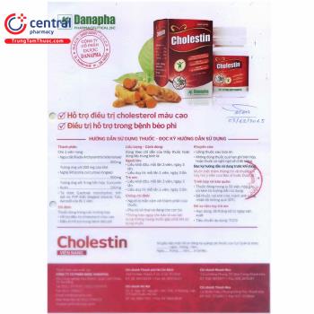 [CHÍNH HÃNG] Thuốc Cholestin Danapha điều trị mỡ máu hiệu quả
